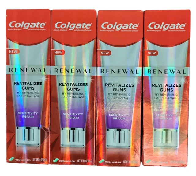 4 PACK COLGATE Renewal Revitalizes Gums Sensitivity Repair Toothpaste ...