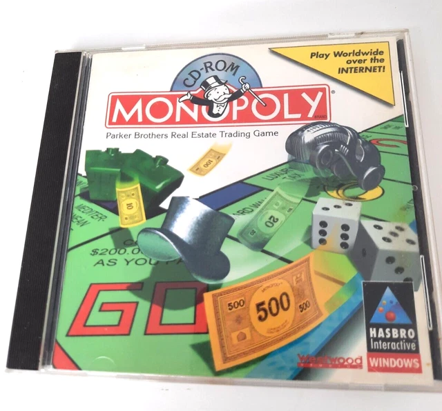 MONOPOLY CD-ROM HASBRO Interactive Windows Westwood Studios PC Game ...