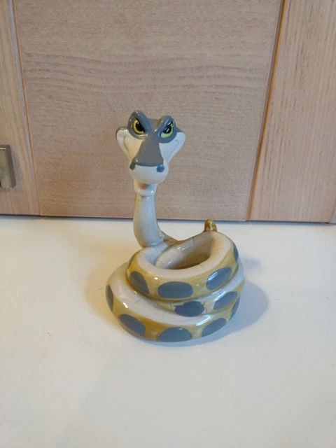 RARE DISNEY JAPAN KAA From Jungle Book 3 3/4 Inches Tall Snake Ceramic ...
