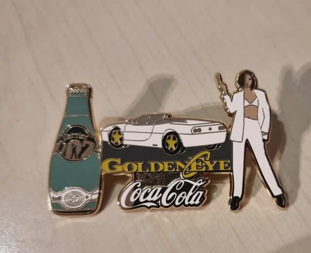 PINS PERRIER FERRARI Blanche James Bond 007 Goldeneye Coca Coca Pin Up ...