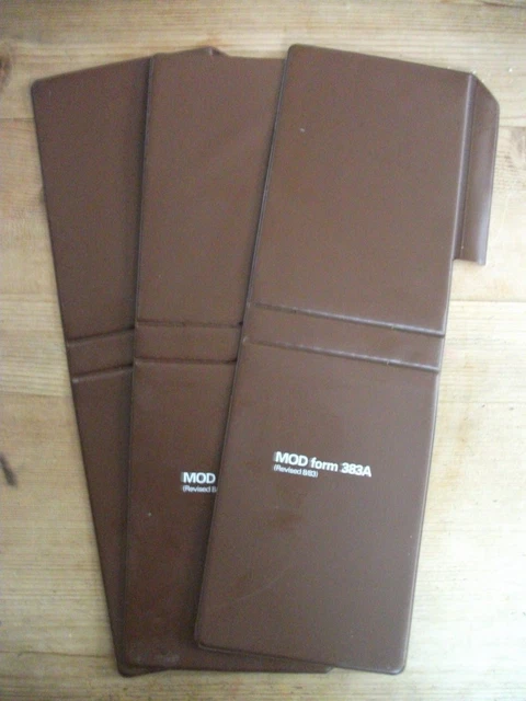 LOT OF 3 British Army Issue MOD Form 383A Notebook Covers Genuine Issue ...