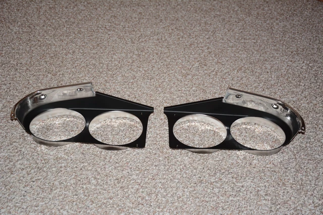 FITS DODGE CHALLENGER Headlight Bezels lamp bezel trim housing LH RH ...