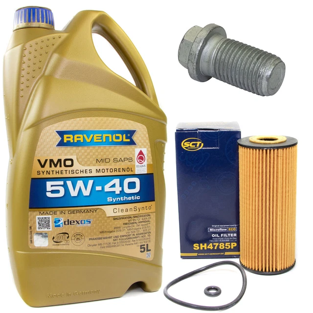 HUILE MOTEUR KIT 5W-40 5 Litre + Filtre à Sh 4785 P + Hélice pour ...
