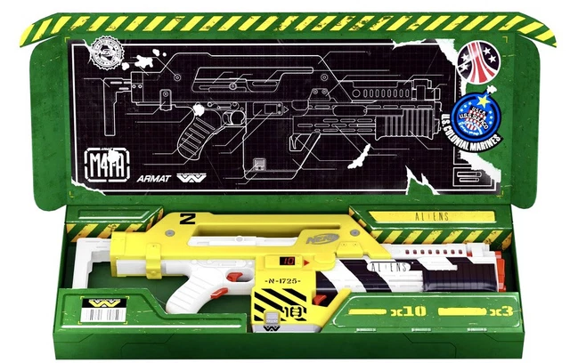 NERF ALIENS BLASTER M41A Pulse Rifle Limited Edition Exclusive Alien ...