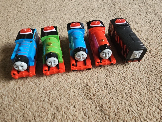 THOMAS THE TANK Engine Trackmaster Talking Interactive Trains X 5 £55. ...