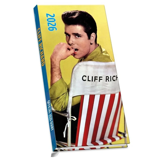CLIFF RICHARD SLIM Diary 2026 - Brand New Official Merchandise £8.95 ...