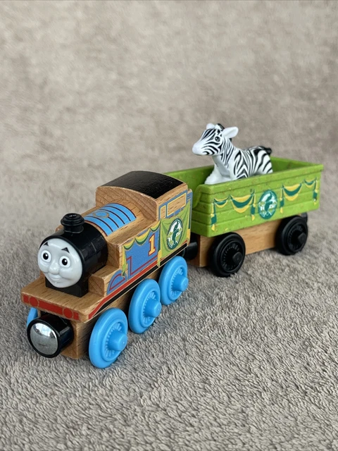 THOMAS & FRIENDS Wooden Railway Tank Train THOMAS & SODOR ZEBRA ANIMAL ...