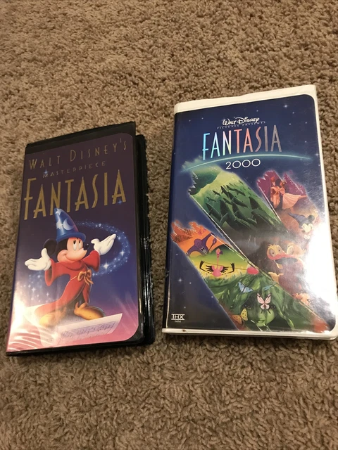 WALT DISNEY'S MASTERPIECE Fantasia (VHS, 1991) & Fantasia 2000 set £5. ...
