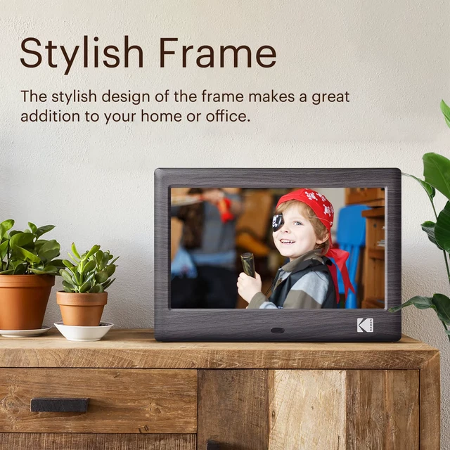7 INCH DIGITAL Photo Frame with Remote Control, 1024*600 HD Screen ...