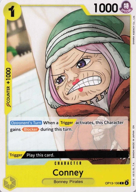 CONNEY - OP13-106 - Carrying On His Will - ONE PIECE Card - English $1. ...