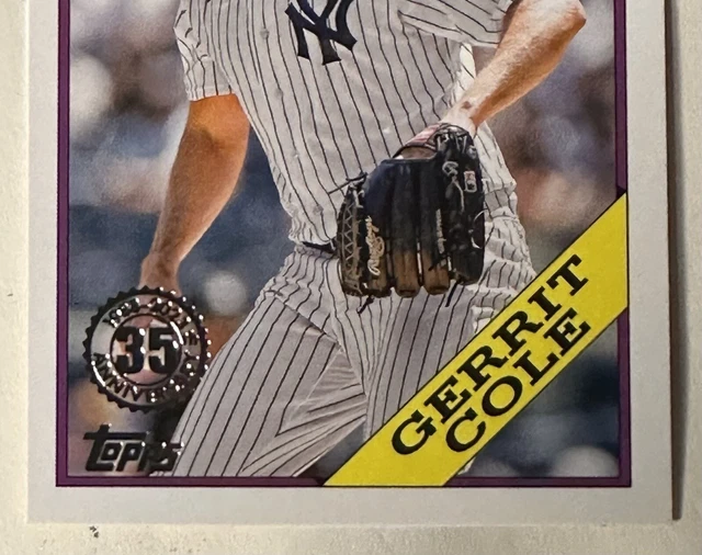 2023 TOPPS BASEBALL 35th Anniversary Card # T88-79 Gerrit Cole New York ...