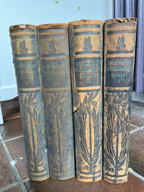 ENCYCLOPEDIE AUTODIDACTIQUE QUILLET 4 volumes, 1947 EUR 95,00 - PicClick FR