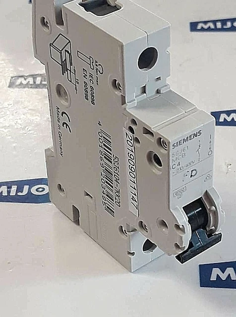 SIEMENS 5SJ6104 7KK20 interruttore di protezione linea 5SJ61 MCB C4 230 ...