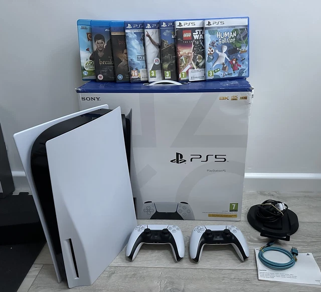 SONY PLAYSTATION 5 PS5 DISC EDITION 825GB HUGE BUNDLE BOXED £449.99 ...