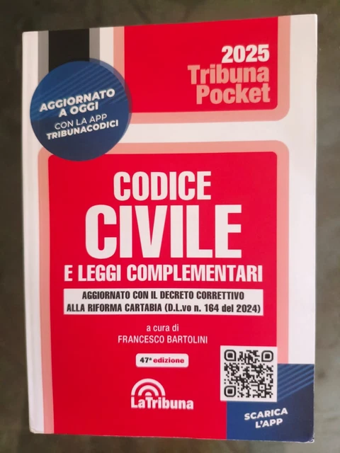 CODICE CIVILE E leggi complementari. Francesco Bartoli. 2025 EUR 15,00 ...