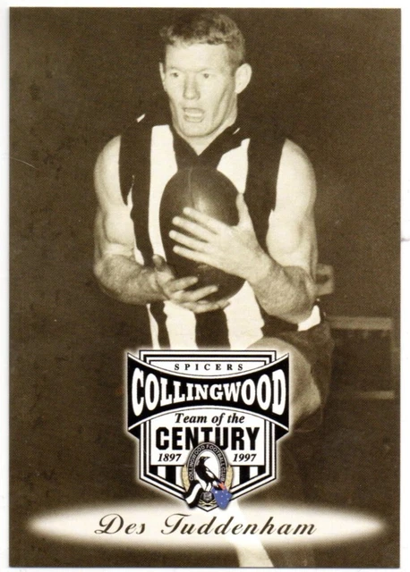 1997 AFL VFL COLLINGWOOD TEAM OF THE CENTURY - 56 Des TUDDENHAM ...