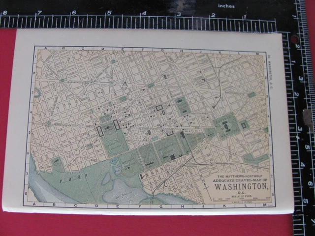 1893 WASHINGTON DC Atlas Map Genealogy History Railroads Depots ...