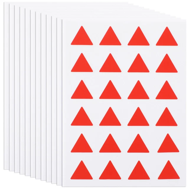12 SHEETS MAP Marker Red Tags Classification Stickers Dot £3.90 ...