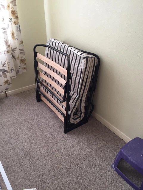 Z BED - Single Folding - Guest Bed - Easy Storage. £50.00 - PicClick UK