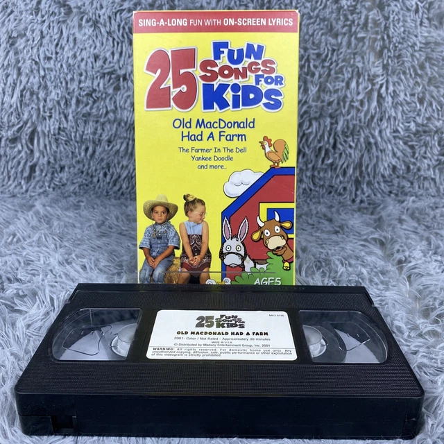 25-fun-songs-for-kids-vhs-tape-2001-old-macdonald-had-a-farm-sing-along