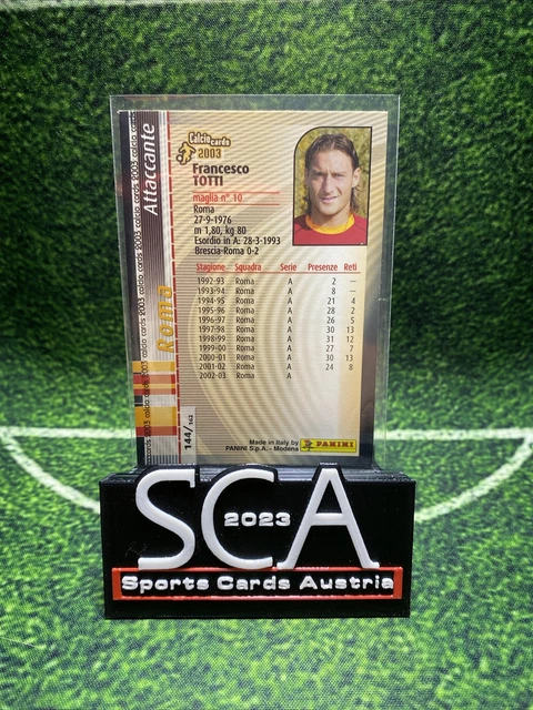 FRANCESCO TOTTI CALCIO Cards Panini 2003 Serie A As Roma Italia EUR 5 ...