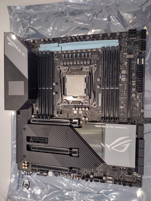 ASUS ROG RAMPAGE VI Extreme Encore E-ATX M/B i9 CPU & EK CPU Water ...