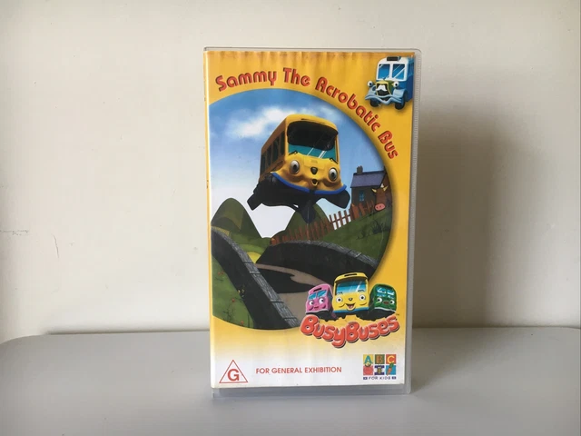 SAMMY THE ACROBATIC Bus ABC For Kids VHS Video Cassette Tape Busy Buses ...