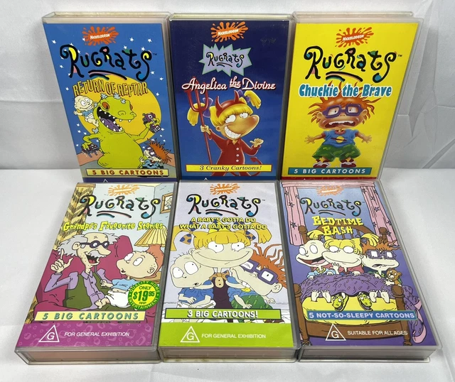 NICKELODEON RUGRATS VHS Video Tapes x6 Bundle Lot Bulk - Orange Casette ...