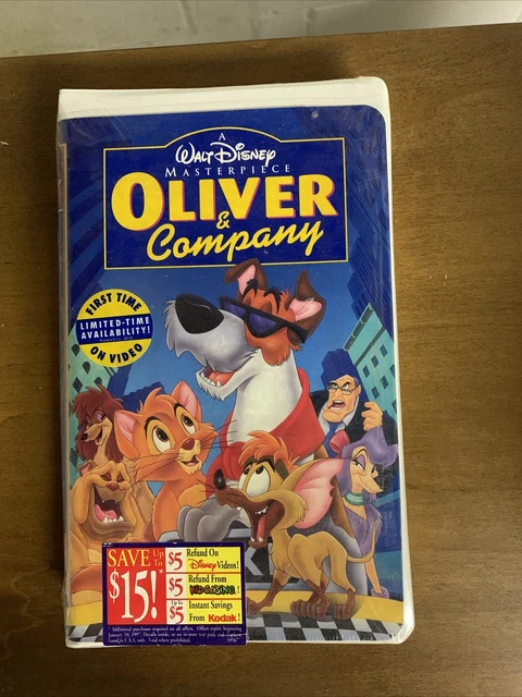OLIVER AND COMPANY (VHS, 1996) Walt Disney Masterpiece Collection New ...