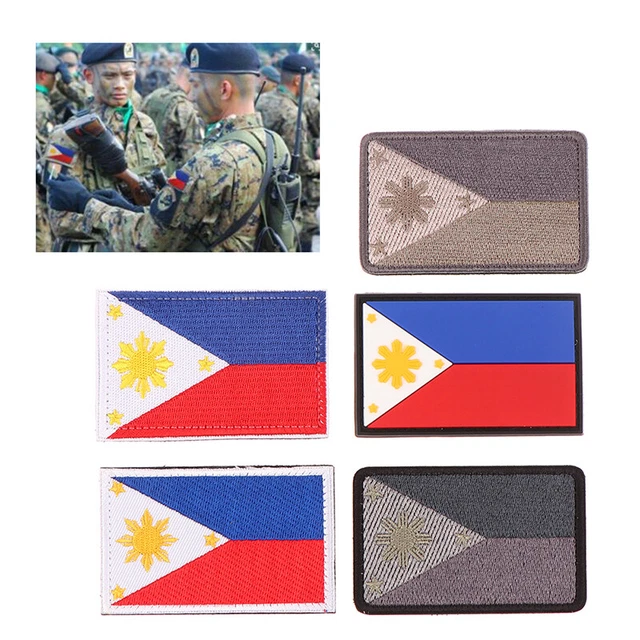 PHILIPPINE PATCH INTERNATIONAL Country Flag Badges Embroidery Tactical ...