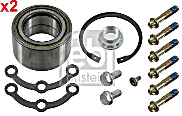 2X FEBI REAR Wheel Bearing Kit fits Mercedes 124 1984-1998 1249800416 £ ...