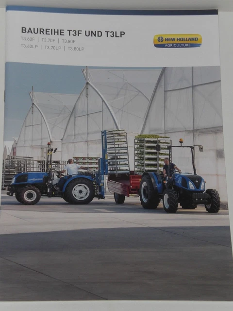 NEW HOLLAND T3F and T3LP Tractors Prospectus from 03/2022 (Auction 258 ...
