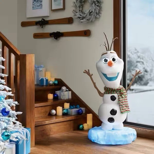 DISNEY 4 FT Animated LED Holiday Olaf Frozen Christmas Animatronic ...