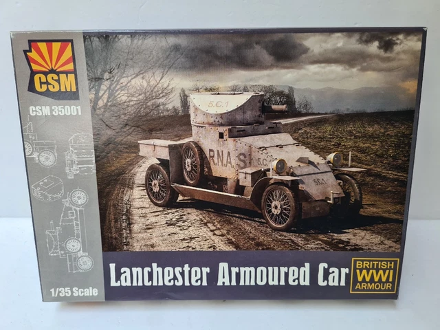 COPPER STATE MODEL CSM Lanchester Armoured Car WW1 British 1:35 Sealed ...