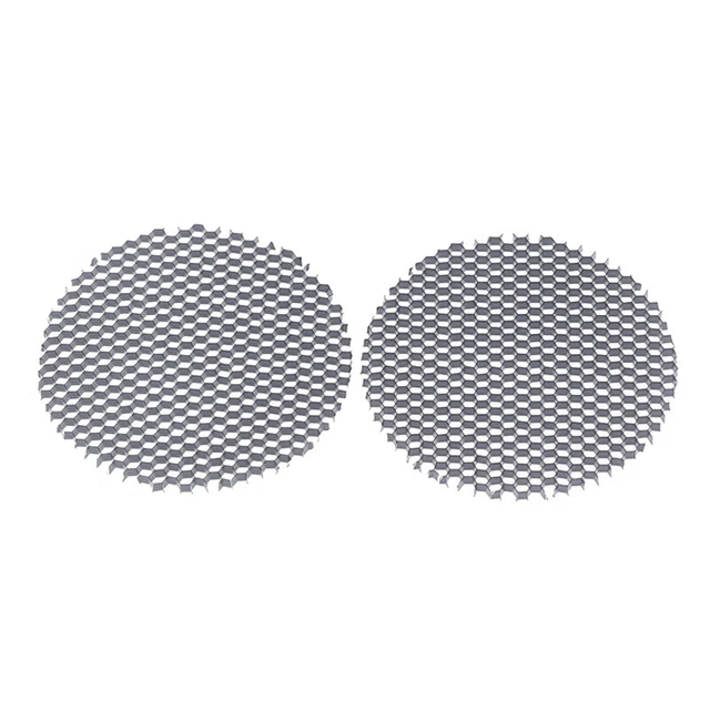 2 PCS LED Soft Light Shade Hood Downlight Spotlight Round Honeycomb ...