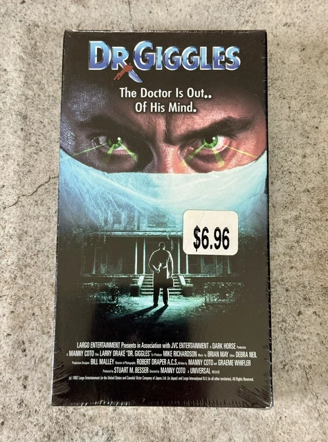 DR. GIGGLES VHS Horror 1992 Cult Classic Gore Larry Drake Factory ...