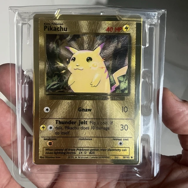 CARTE POKÉMON 58/102 Pikachu GOLD METAL EB07.5 - Célébrations EUR 110 ...