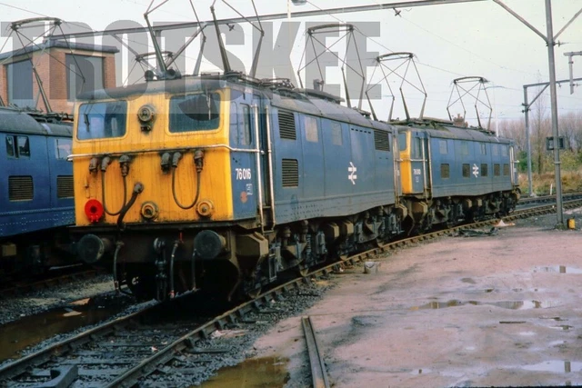 35MM SLIDE BR British Railways Electric Loco Class 76 76016 Reddish ...
