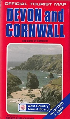 DEVON AND CORNWALL (Official Tourist Map S.) Paperback Book The Cheap ...