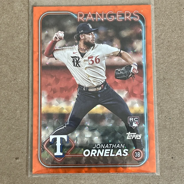 JONATHAN ORNELAS 2024 Topps Series deux/299 glace orange #575 Texas ...