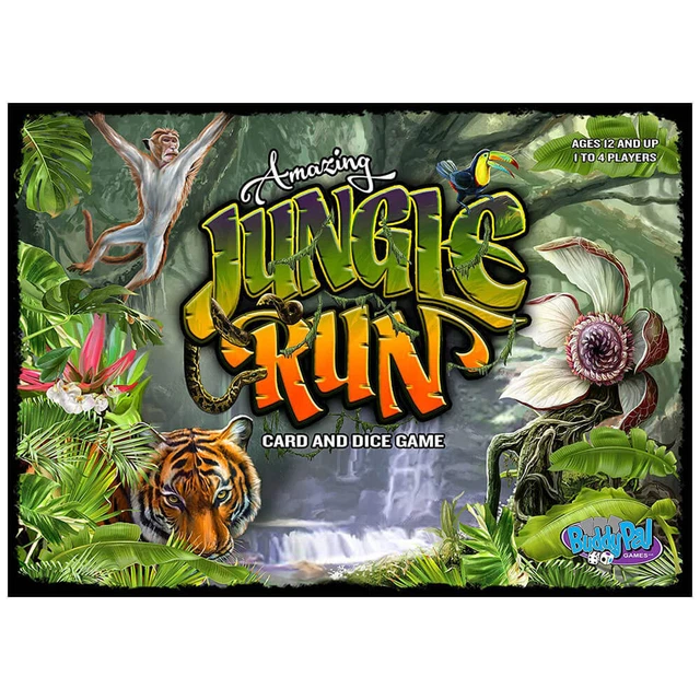BUDDYPAL GAMES AMAZING Jungle Run Jeu de cartes et de dés 1 à 4 joueurs ...