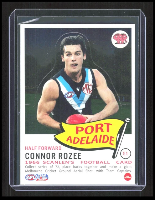AFL 2024 TEAMCOACH Scanlen's Port Adelaide Connor Rozee 51 Football CB ...