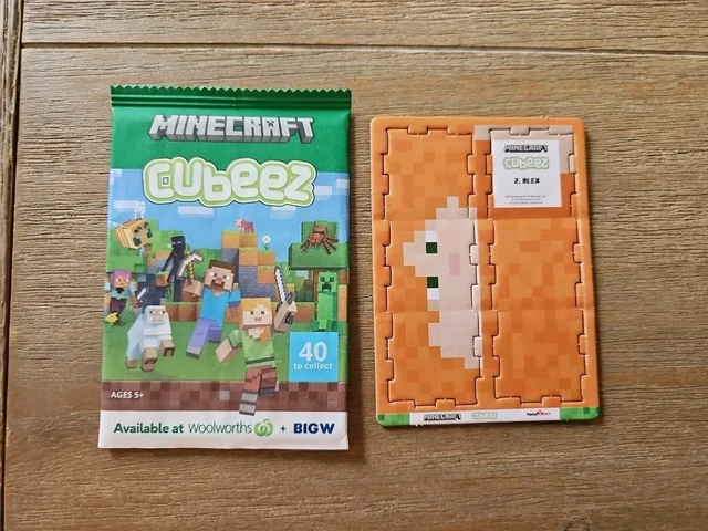 MINECRAFT CUBEEZ NUMBER 2 - 2025 Woolworths Collection $1.00 - PicClick AU