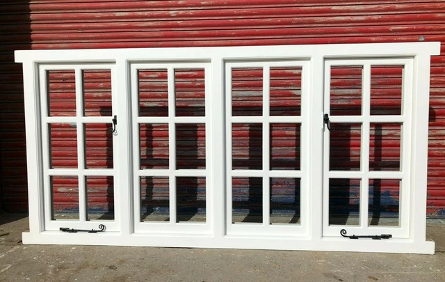 TRADITIONAL TIMBER GEORGIAN Style Quadruple Casement Window Made To ...
