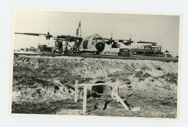 PHOTOGRAPH OF LOCKHEED C-130 Hercules XV291 on Stanley Airfield ...