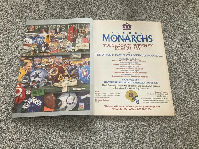 OFFICIAL SUPER BOWL XXV Game Programme UK Edition 1991. £3.84 - PicClick UK