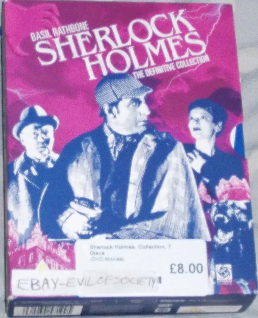 BASIL RATHBONE SHERLOCK Holmes The Definitive Collection DVD Box Set £1 ...