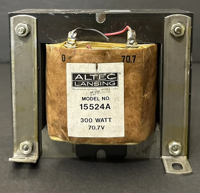VINTAGE ALTEC LANSING Model 15524A 300 Watt 70.7V Speakerline ...