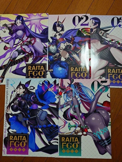 RAITA NO FGO Rakugaki Bon Lot de 6 livres Fate Art Book Absolute Girl ...