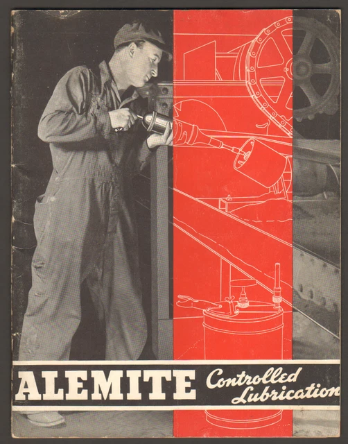 1936 ALEMITE CONTROLLED Lubrication Catalog, Stewart-Warner Corp ...